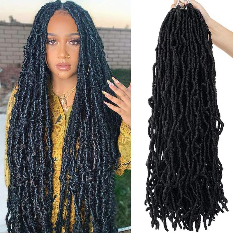 24 Inch Faux Locs Crochet Hair 6Pscks 84 stands Extensible - TikTok Shop