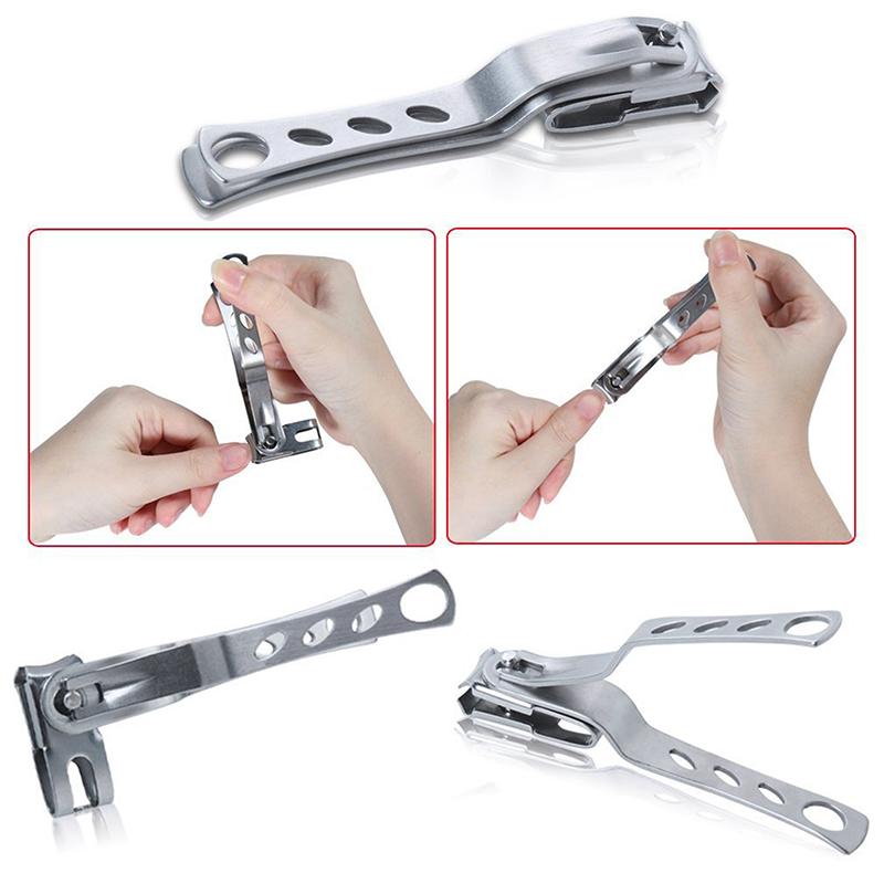 Nail Clippers 360° Rotating Stainless Steel Fingernail & Toenail ...