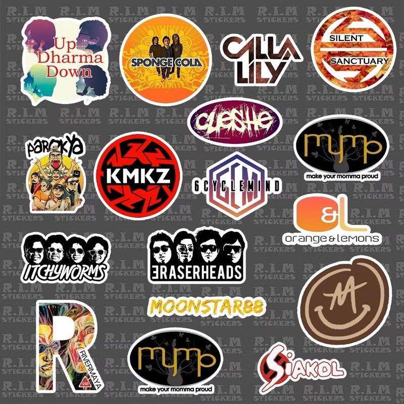 PINOY ROCK BANDS FILIPINO BANDS VINYL STICKERS Laminated Waterproof ...