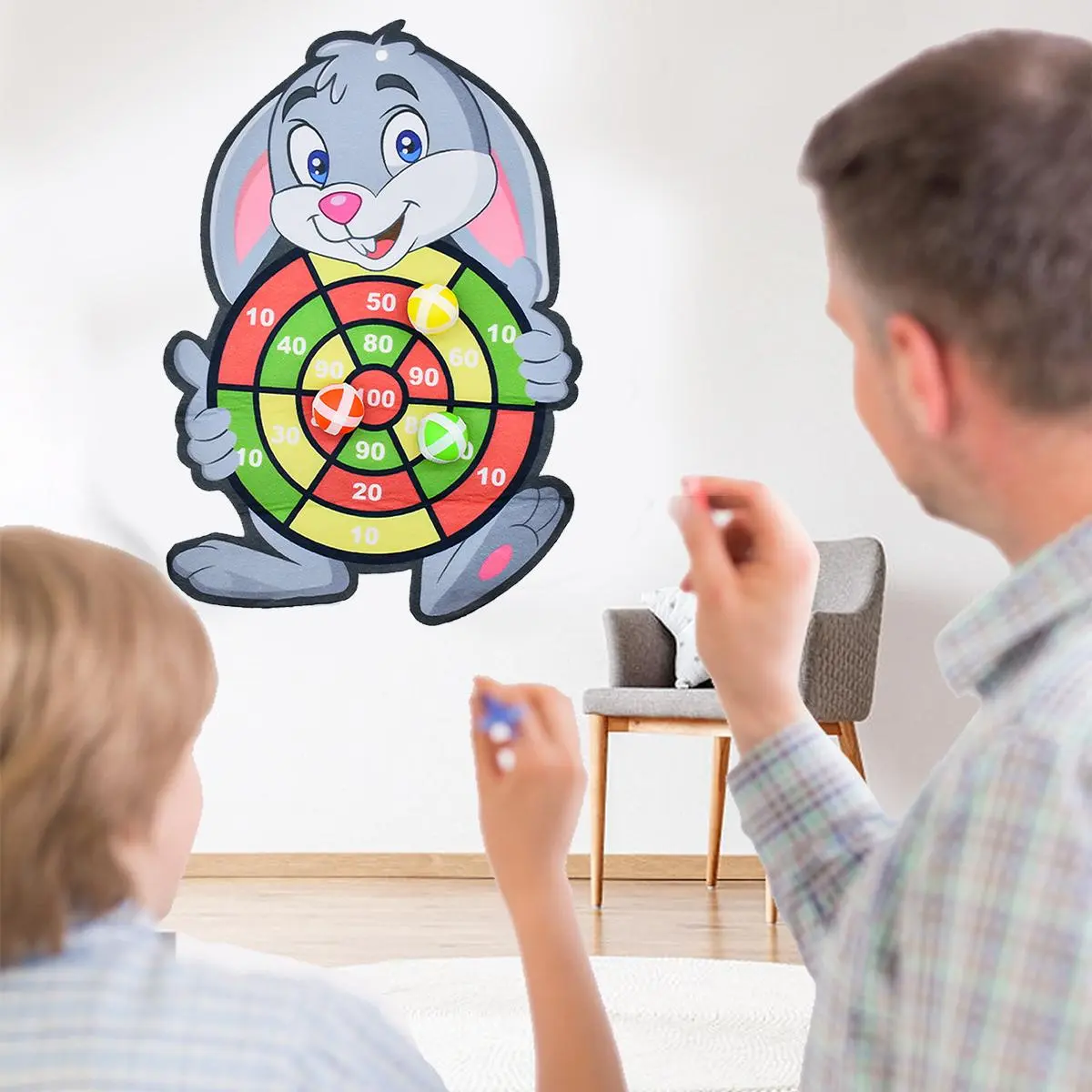 1 Set Cartoon Animal Design Dart Board Game, Creative Dart Board Toy ...