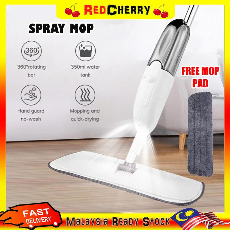 REDBUZZ Mop Lantai Mop Basah Kering Spray Mop For Floor Cleaning ...