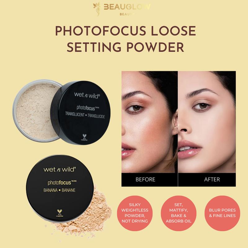 Wet n Wild Photo Focus Loose Setting & Baking Powder, Hide Fine ...