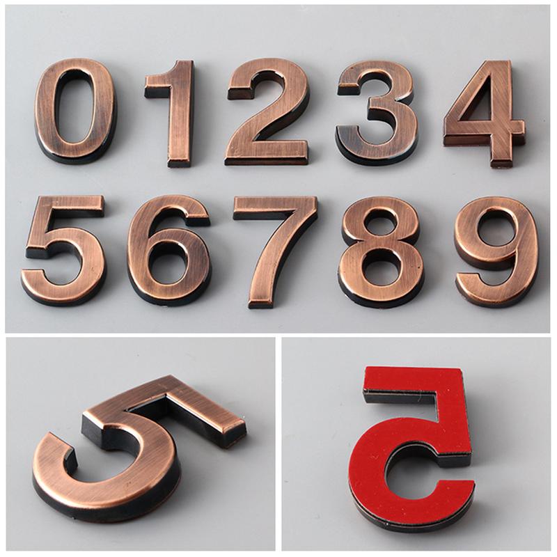 [BE] 0-9 Modern House Door Plaque Address Arabic Number Digi - TikTok Shop Singapore