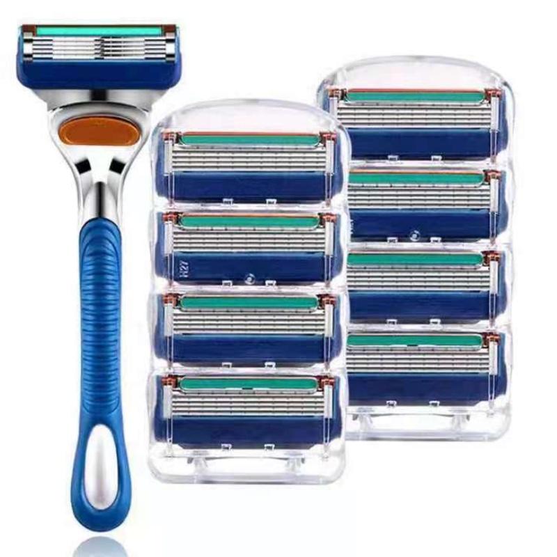 Five-layer Blades Manual Razor Shaving handle holder fit for - TikTok ...