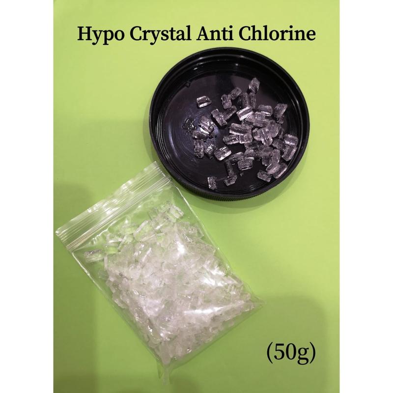Hypo Crystal Anti chlorine and Chloramine Water treatment 50g - TikTok ...