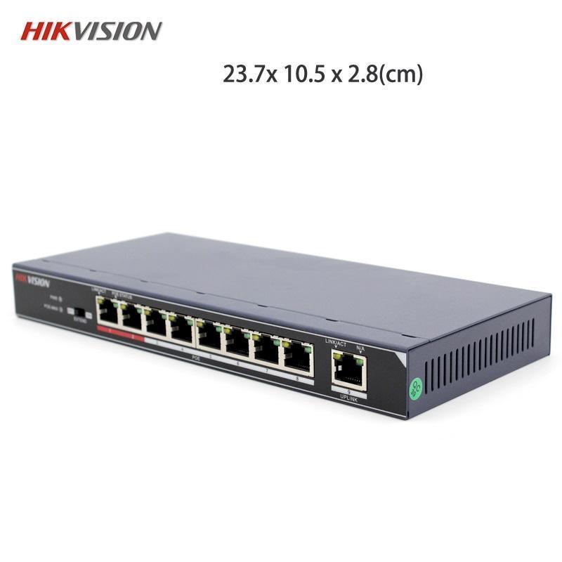 Hikvision 9 Ports PoE Switch DS-3E0109P-E 4K Auto-MDIX RJ45 Ethernet ...