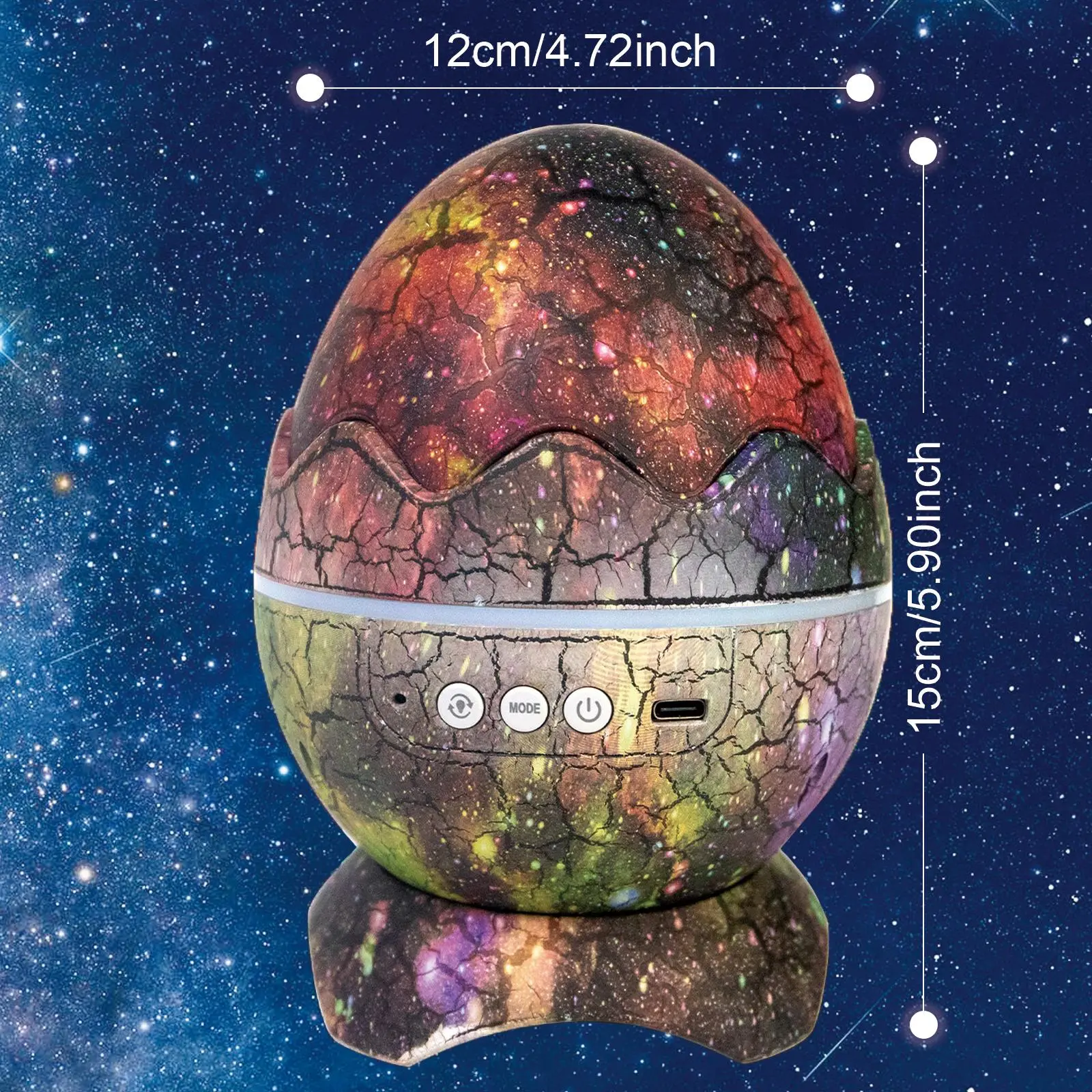 Dinosaur Egg Galaxy Projector Light for Valentine's Day Gifts (1 Piece ...