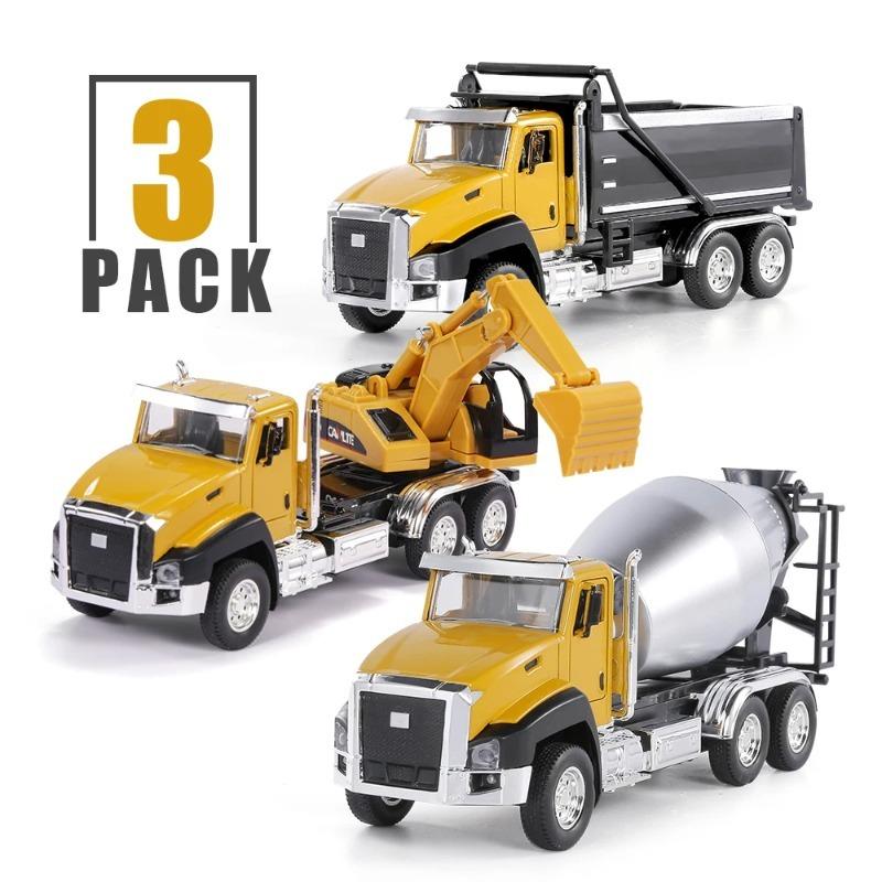3 Gói Xe Xây Dựng Kỹ Thuật Đúc Khuôn Xe Xúc Đất Xe Trộn Xe M - TikTok ...