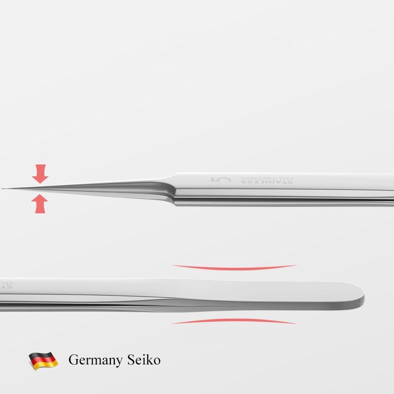 German Ultra-fine No. 5 Cell Pimples Blackhead Clip Tweezers Beauty ...