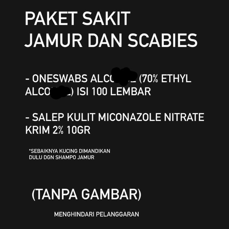 Paket Sakit Jamur dan Scabies pada Kucingggg - Shop | Tokopedia