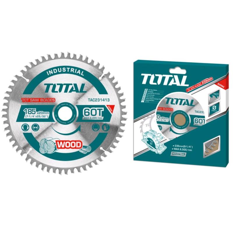 TOTAL TCT Saw Disc Blade 7 1/4 "185mm 60T/ 9 1/4" 235mm 60T- - TikTok ...