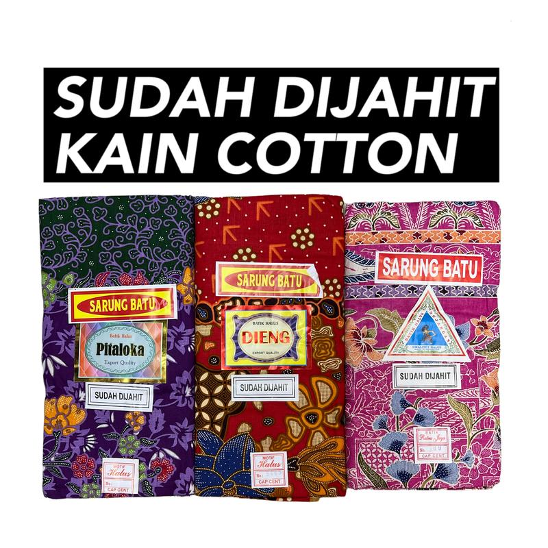 SARUNG BATU SARUNG BATIK KAIN BATIK SUDAH DIJAHIT KAIN COTTON - TikTok ...
