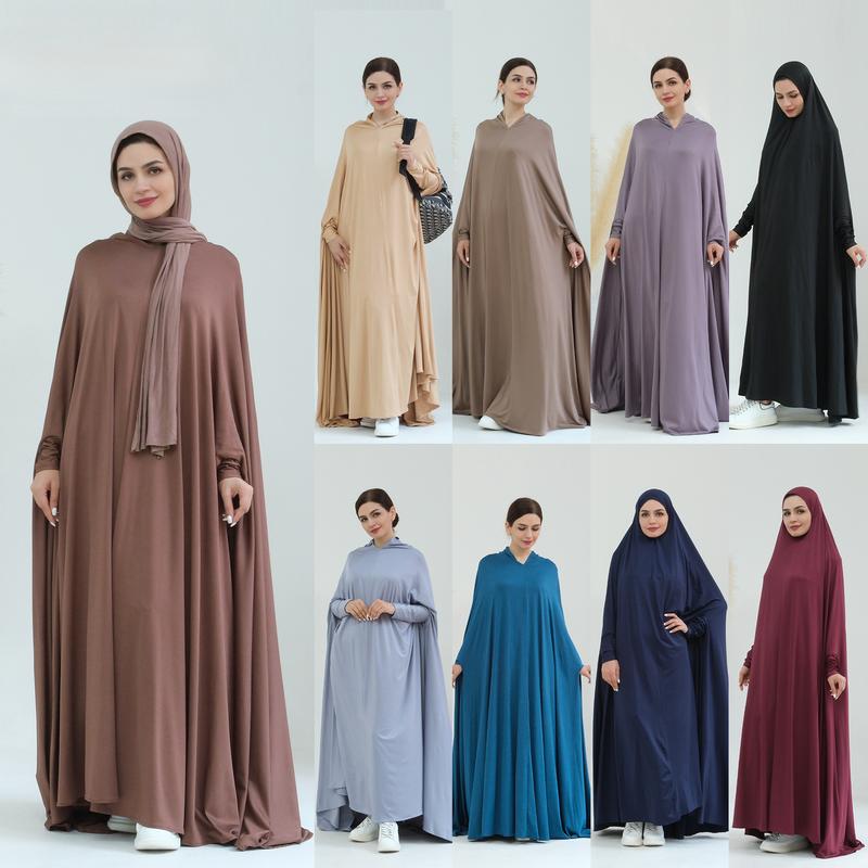 Abaya Dubai Turkey Solid Color plus Size Batwing Style abaya - TikTok ...