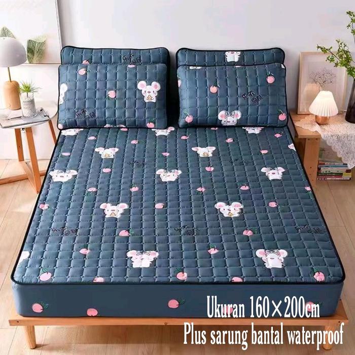 Promo sprei waterproof / seprei waterproof plus sarung bantal 2 pcs ...