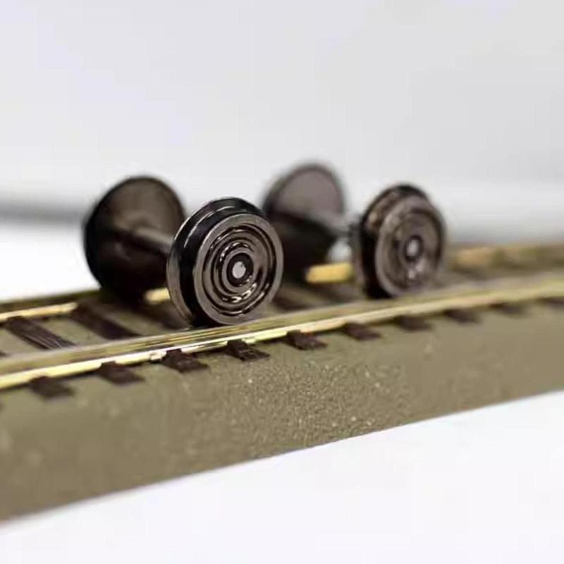 2Pcs Metal Wheels Train DC Wheel Set High Strength Modification HO ...