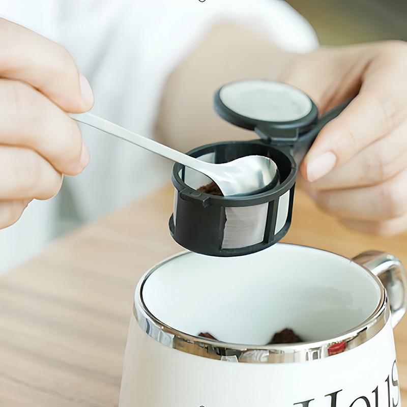 Coffee Capsule Powder Filter Spoon Tea Infuser Reusable Loos - TikTok ...