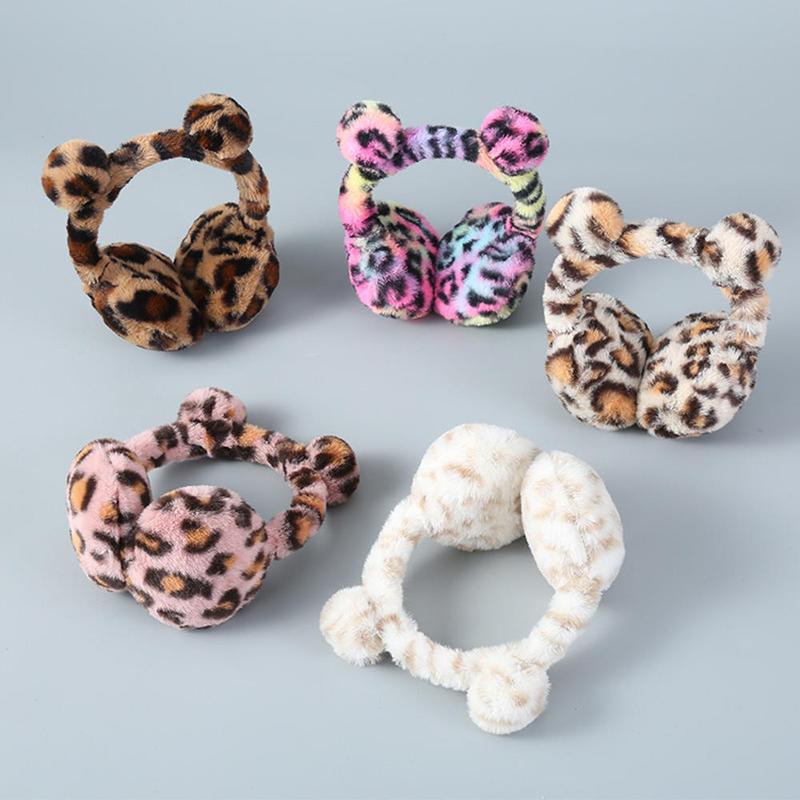 Windproof Leopard Print Earmuffs Statement Soft Plush Leopar - TikTok ...