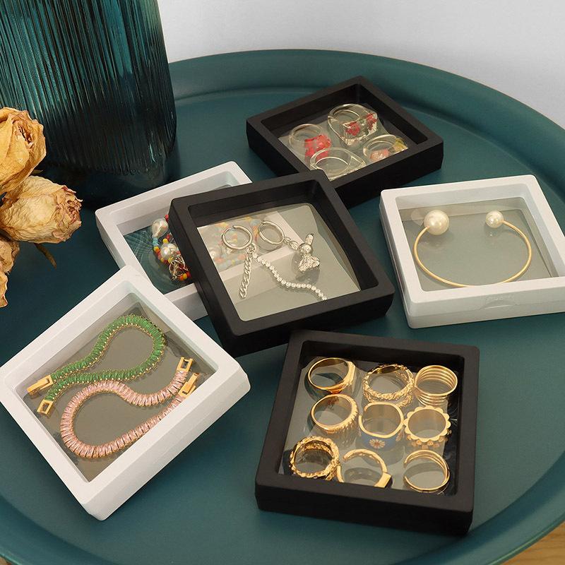 Transparent PP+PE Material Film Floating Box Display Ring Bracelet ...