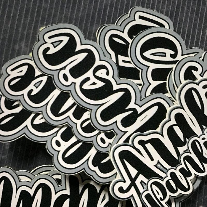 high quality cursive black pre-cut subject sticker label for - TikTok ...