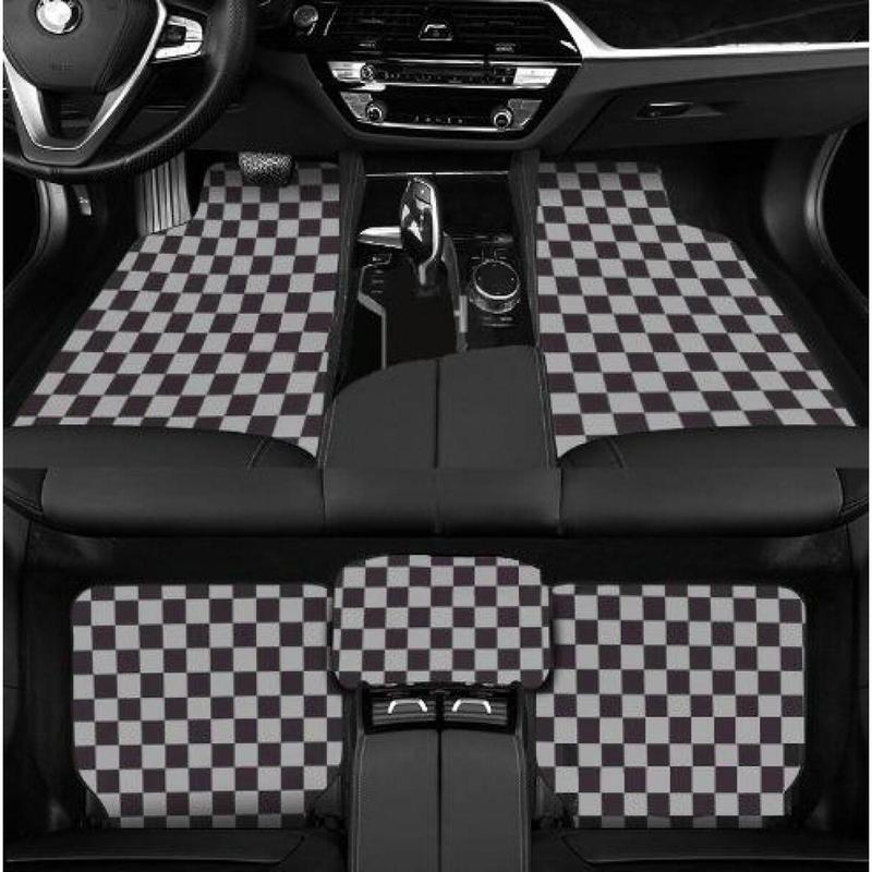 [uniquest] New Car Family Car Multipurpose Mosaic Plaid Car Floor ...