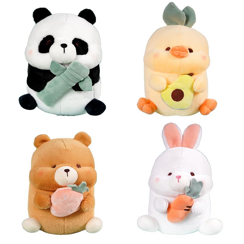 Adorable Plush Cartoon Animal Pillow With Props Ideal For Creative ...