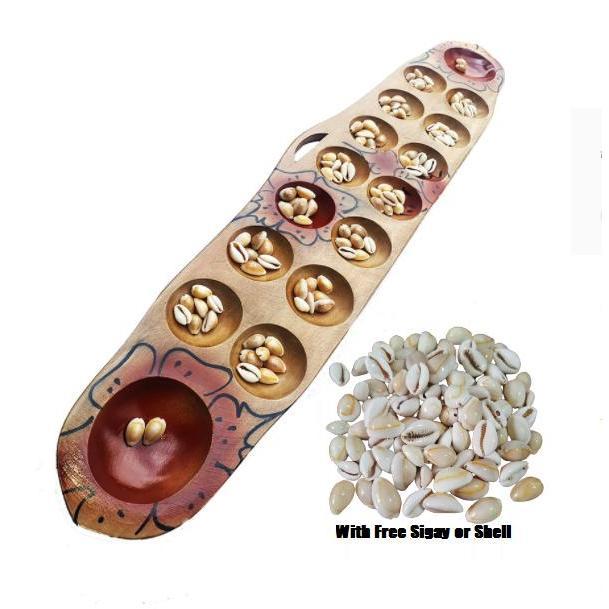 Educational Game Collectibles Decorative Home Art Wooden Sungka ...