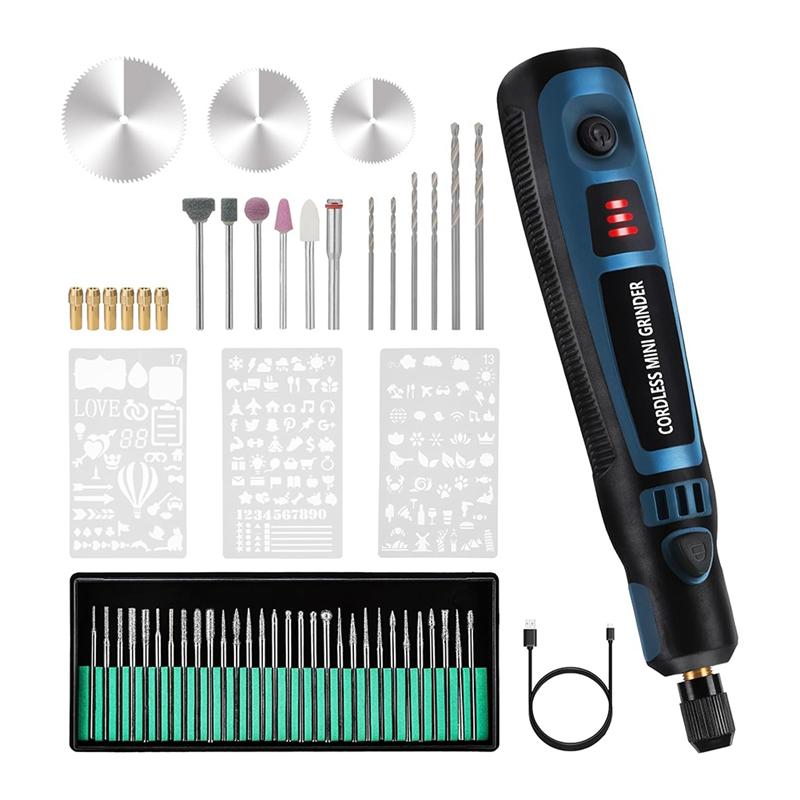 USB Rechargeable Engraving Pen with 41 Bits and 19 Stencils, - TikTok ...