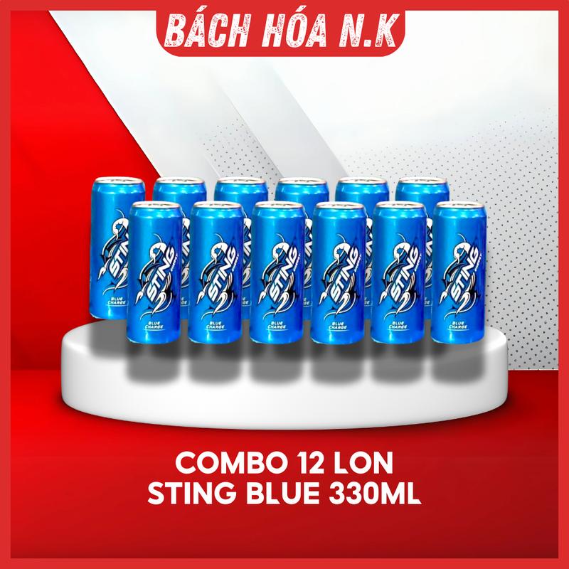 Combo 12 lon Sting Xanh Dương - Sting Blue - Sting Exprez - Sting ...