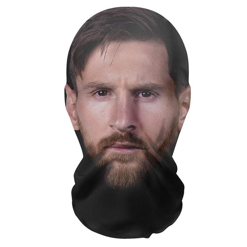 Messi 3D Full Face Mask Celebrity Series Simulation Characte - TikTok ...