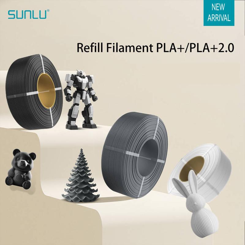SUNLU Refill Filament PLA+, PLA+2.0 Filament, Compatible with 2025 ...