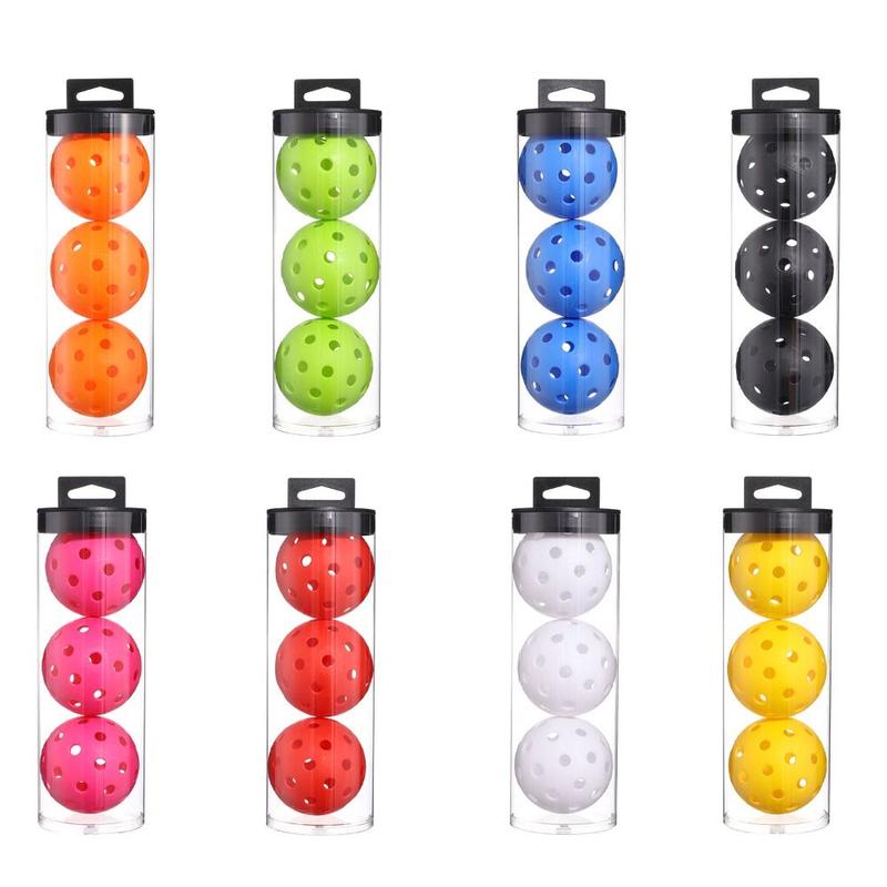 3pcs Durable 40 Holes Pickleballs High Visibility & Bounc with - TikTok ...