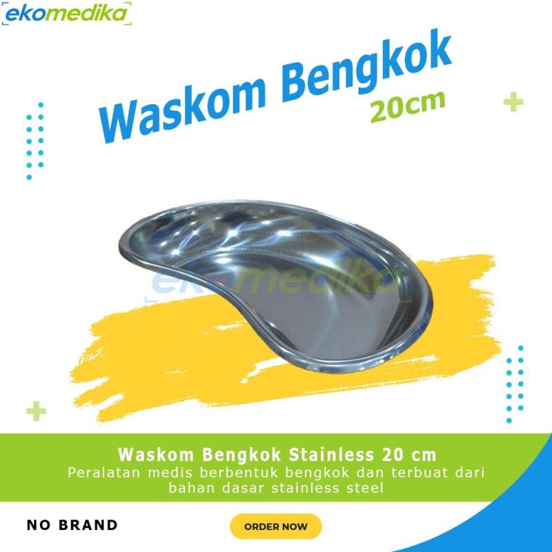 Nierbeken Stainless 20cm / Waskom Bengkok 20cm SS - Shop | Tokopedia