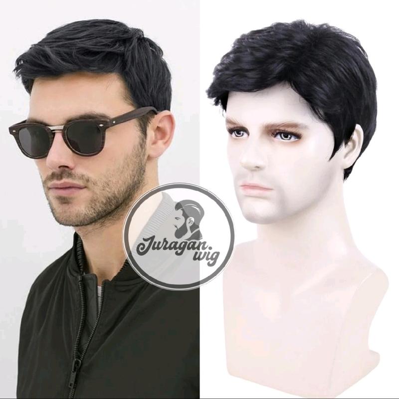 WIG RAMBUT PRIA PENDEK / WIG RAMBUT CWO KANTORAN - Shop | Tokopedia