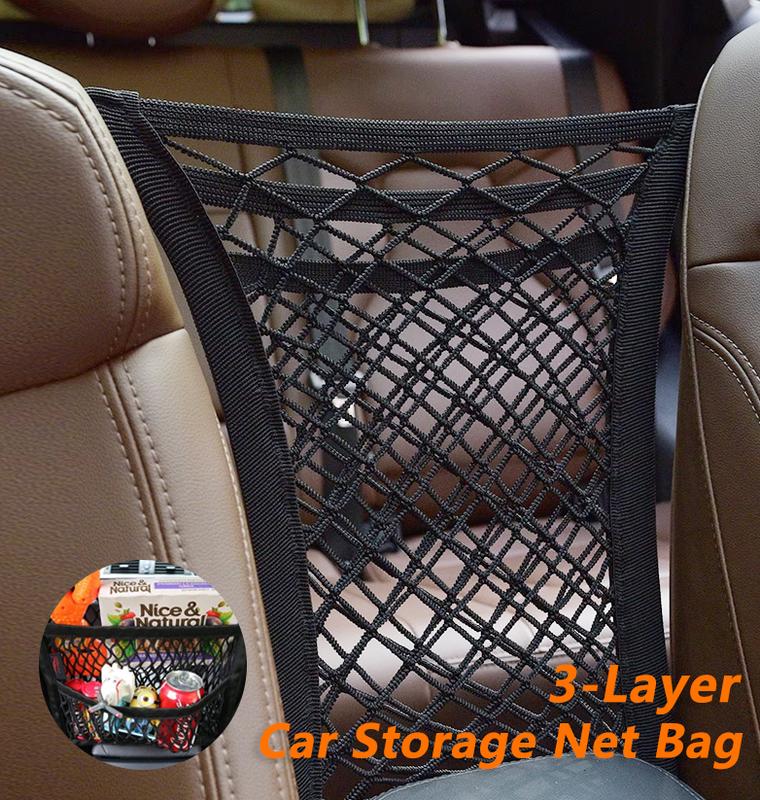 Pitbull Hardware 3-Layer Strong Elastic Car Mesh Net Bag Car - TikTok ...