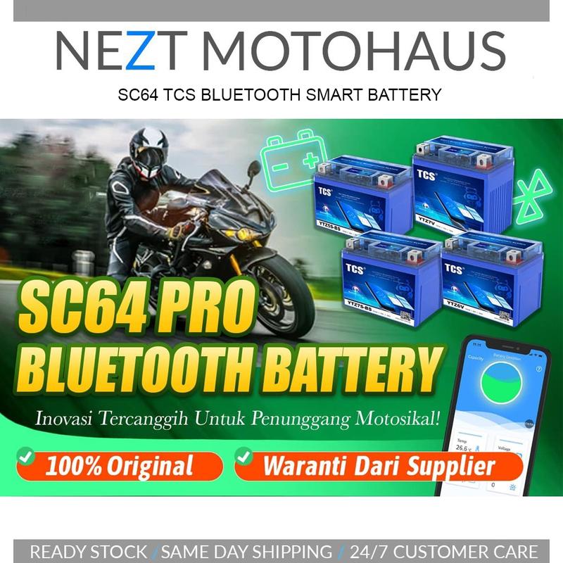 SC64 TCS BLUETOOTH SMART BATTERY YTZ5S/YTZ6V/YTZ7V/YTZ7S/YTX7A-BS/YTX7L ...