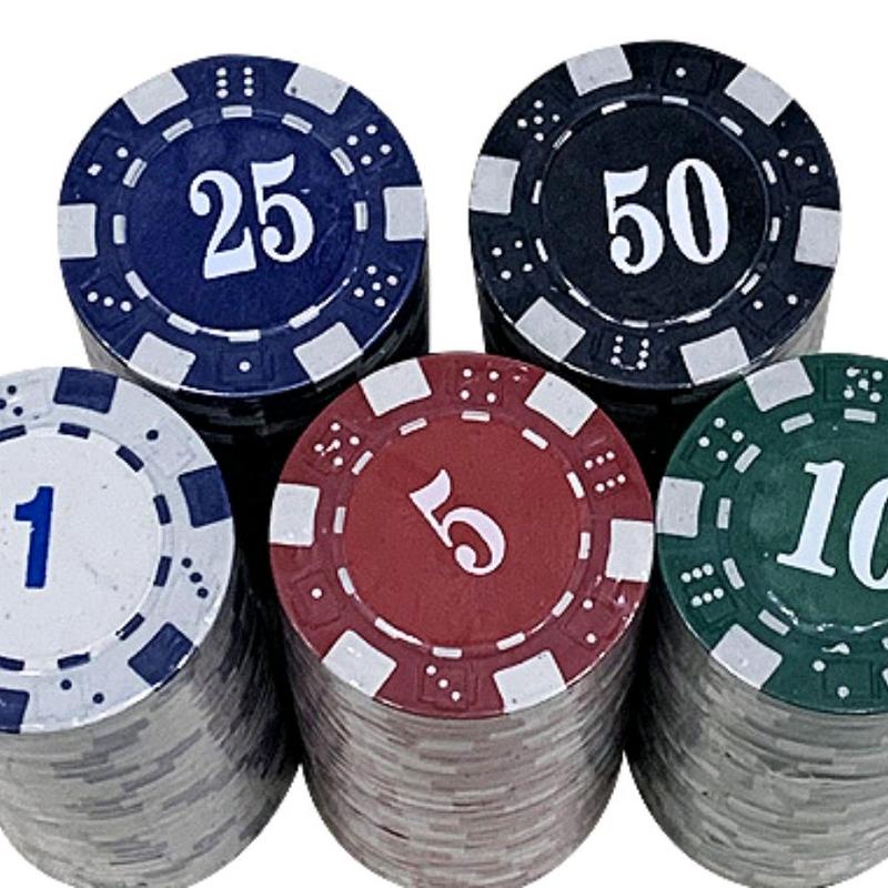 Combo 10 Chip Poker Có Số Và Không Số, Chip Nhựa Lõi Thép, Phỉnh ...