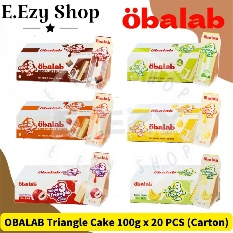 !BORONG! OBALAB TRIANGLE CAKE CARTON 100g x 20pcs - TikTok Shop Malaysia