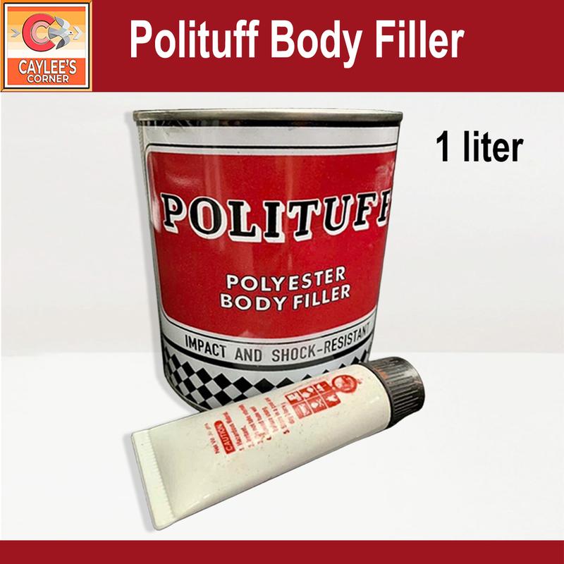 Polituff Polyester Body Filler 1 liter with 30g hardener - TikTok Shop ...