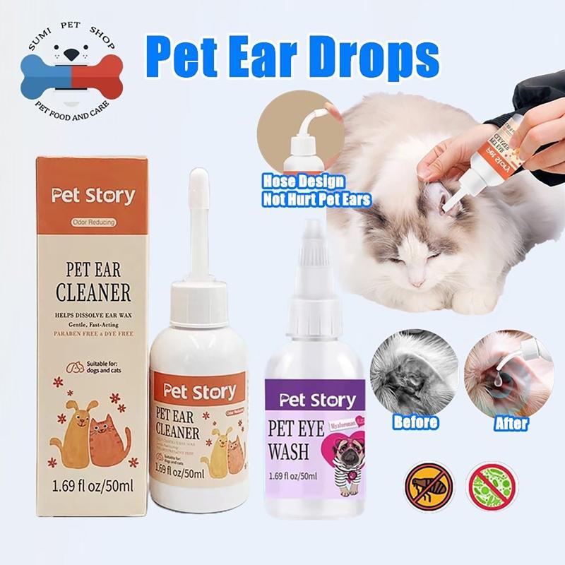 Pet Ear Drops Cat Mites Cleaner Odor Removal Dog Ear Cleaner - TikTok ...