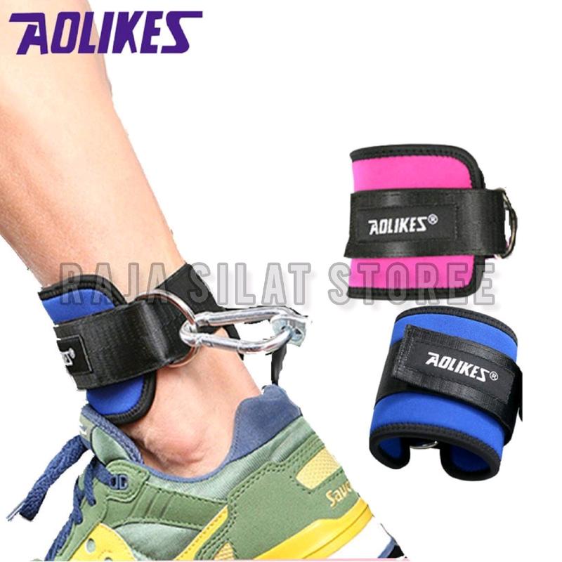 AOLIKES Fitness gym adjustable d-ring pull ankle strap - Shop | Tokopedia