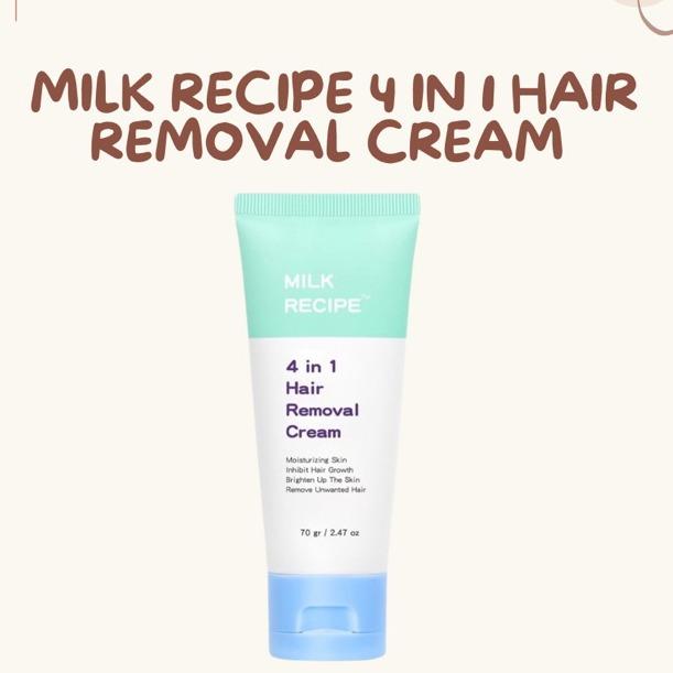 Milk Recipe 4in1 Hair Removal Cream 70 gram Wax Waxing - Shop | Tokopedia