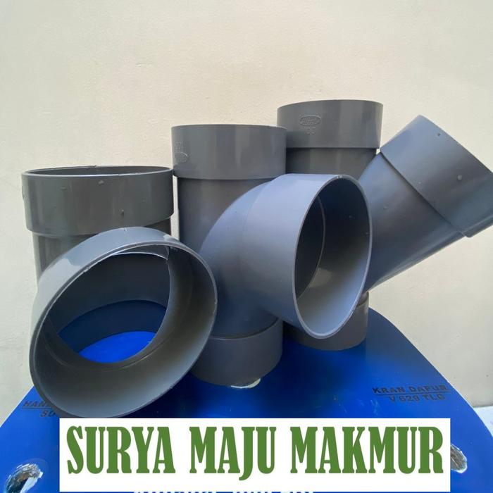 Jual TEE 4 INCH TY 45 DERAJAT 90 DRAJAT D DV Y BRANCH LARGE RADIUSF ...