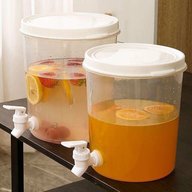 Juice Bucket with Faucet for Commercial Use, Refrigerator Te - TikTok ...