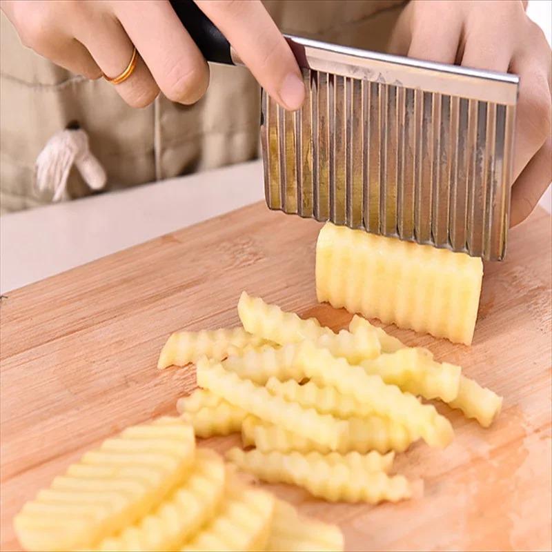 Multifunctional Potato Wavy Edged Stainless Steel Kitchen Gadget ...