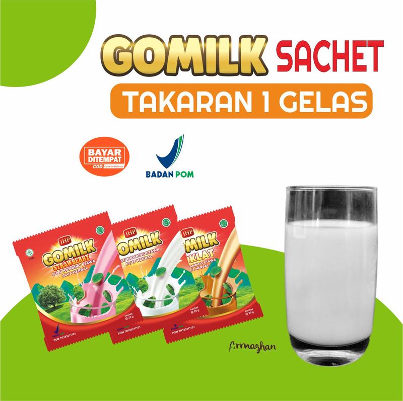 Susu Gomilk Sachet 25 Gram - Shop | Tokopedia