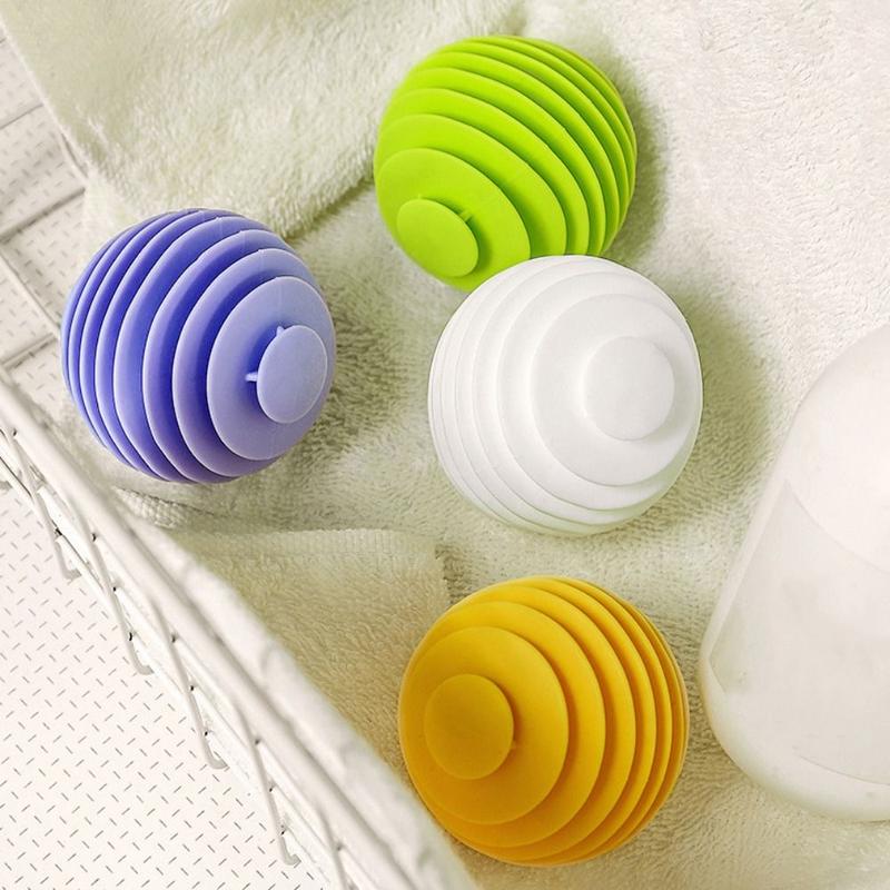 3pcs Drying Cleaning Ball Reusable Soft Rubber Laundry Balls - TikTok ...