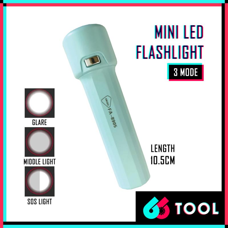 Mini Flashlight FA-8905 USB Rechargeable Mini Portable Light - TikTok ...