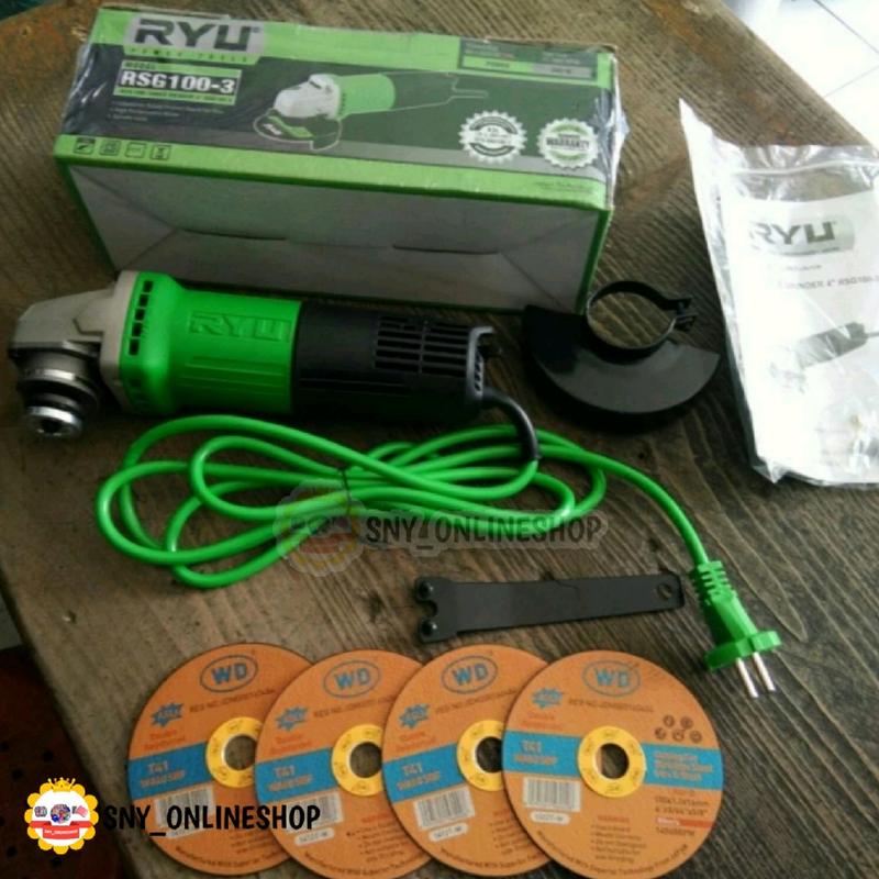 Mesin Grinda Gerinda 4" Inch RYU TEKIRO Bonus 4pcs Mata Grinda - Shop ...