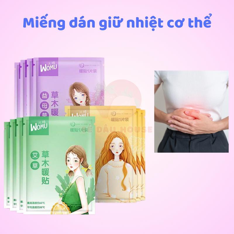 COMBO 5 Miếng Dán Giữ Nhiệt WOMU Ấm Bụng, Lưng Sưởi Ấm Cơ Th - TikTok ...