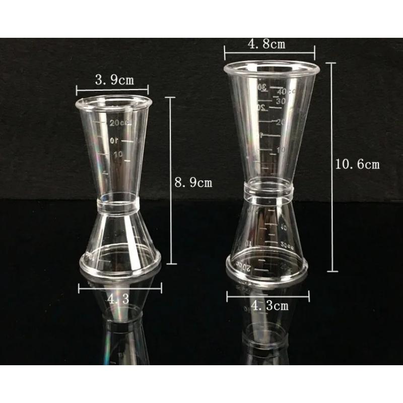 Cawan Pengukur Plastik Mocktail Jigger Double Plastic Measur - TikTok ...